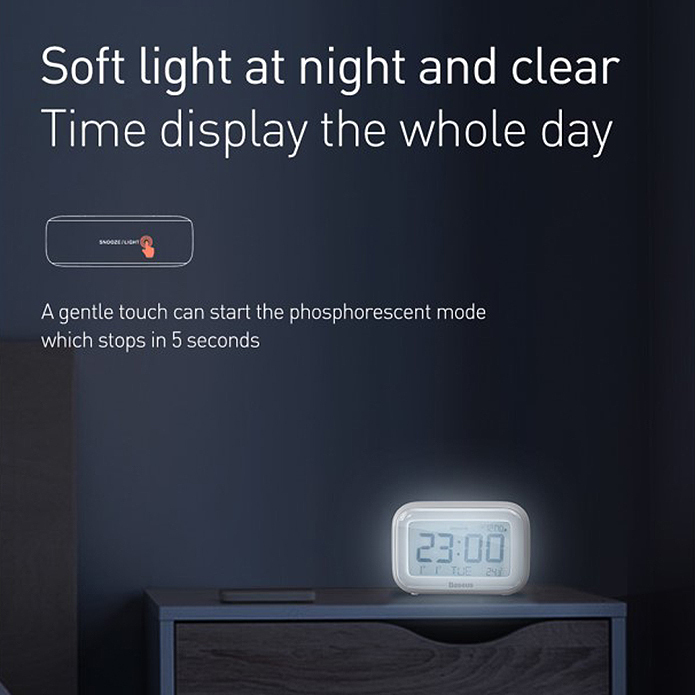 Baseus Subai Alarm Clock / Temperature Gauge / Smart Light